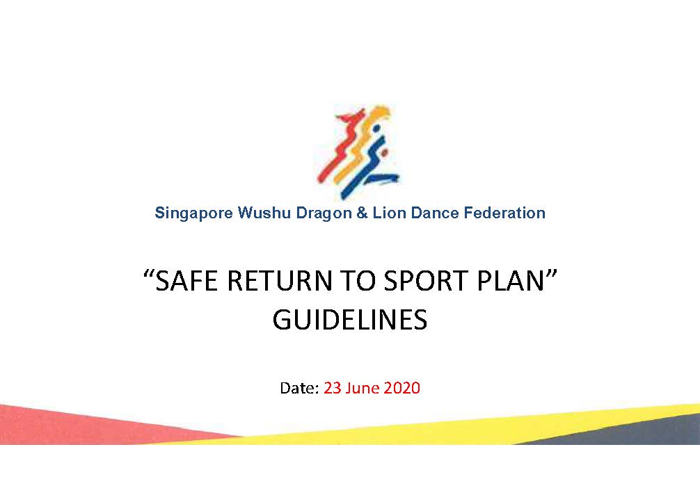 2020.6.23 - Safe Return to Sport - Phase 2 - Singapore Wushu Dragon ...